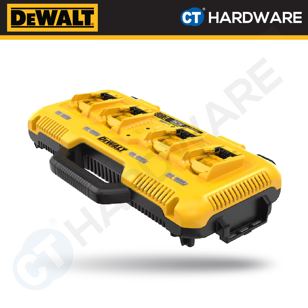 DEWALT DCB104-QW 4 PORT SIMULTANEOUS FAST CHARGER | 12V/20V/60V 8A ...