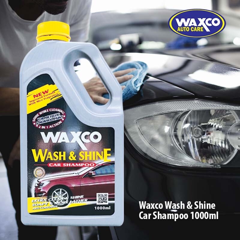 Waxco Wash & Shine Car Shampoo / Exterior Care - 1000ml / 2000ml ...