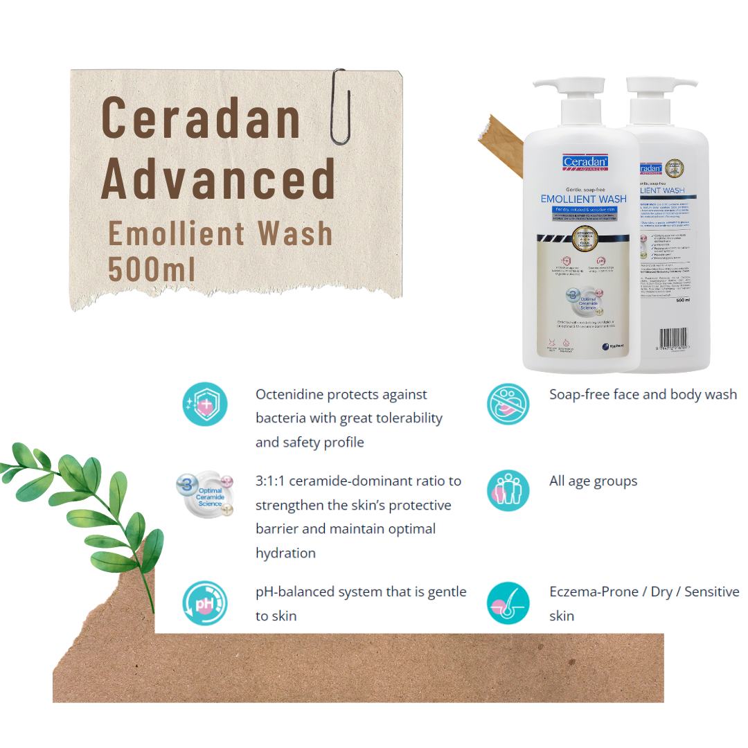 Ceradan Advanced Emollient Wash scientifically formulated for eczema ...