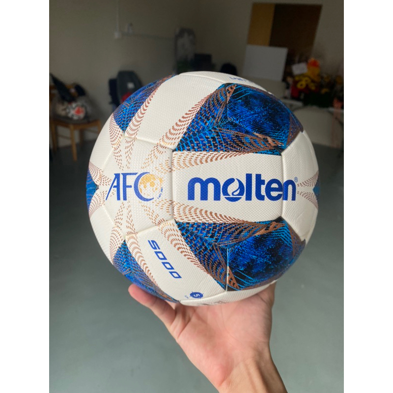 Molten AFC De Futbol Size 5 Textured TPU Leather Soccer Ball Thermal ...