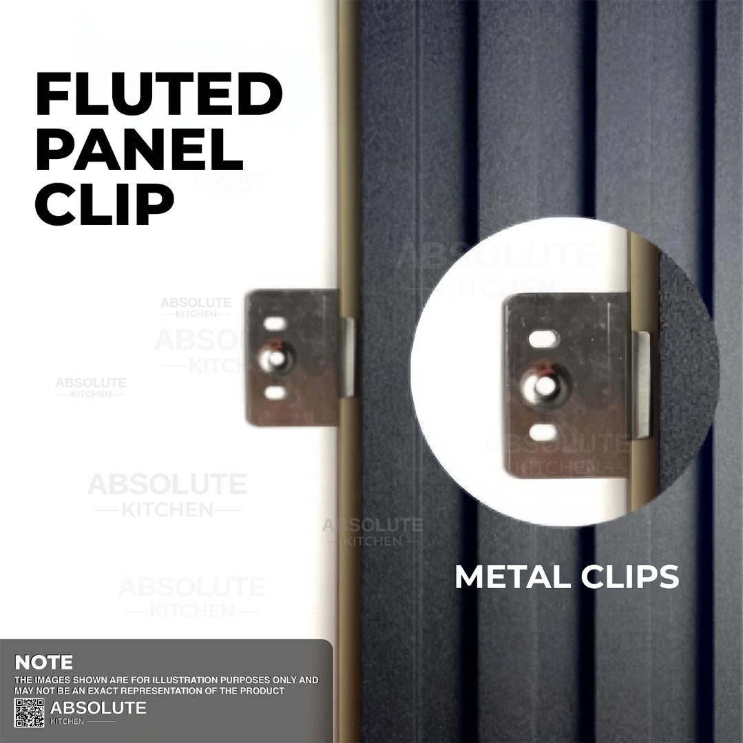 [HIGH QUALITY] Metal Clips WPC Fluted Panel Wall Panel Fluted Wall ...