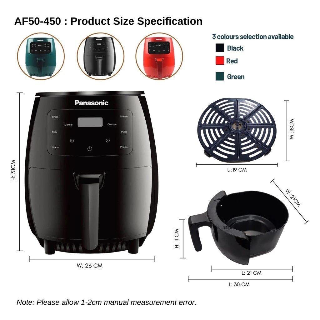 24-hour delivery*Panasonic 6-liter air fryer, multi-function household ...