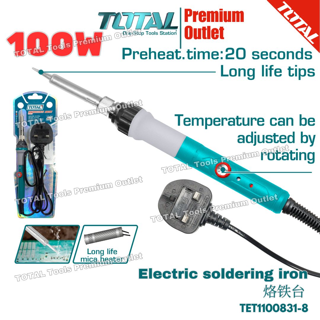 TOTAL Tools 60w 100w Electric soldering iron 烙铁台 ~ TET160831-8 ...