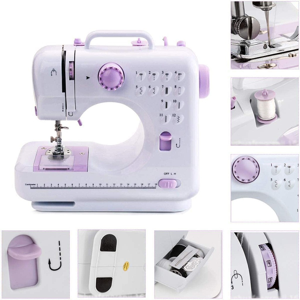 Mini Electric Sewing Machine - Lightweight, Dual Speed, Multifunctional ...
