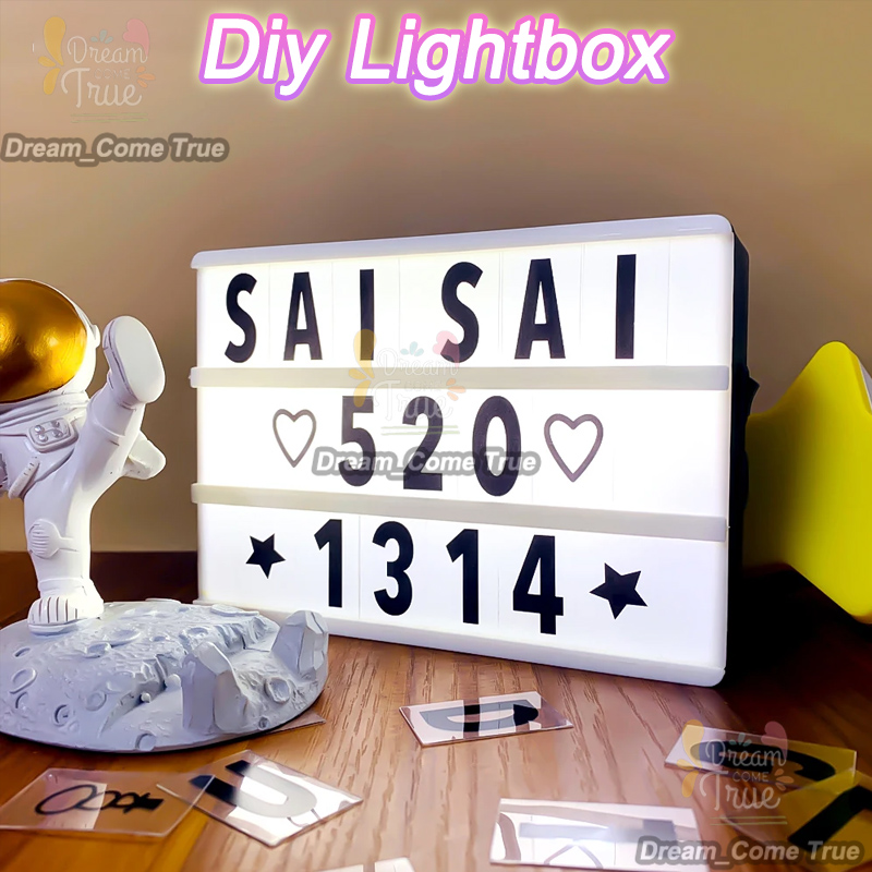 Led Lightbox Led Box Alphabet Light Message Box DIY Light Box Letters ...