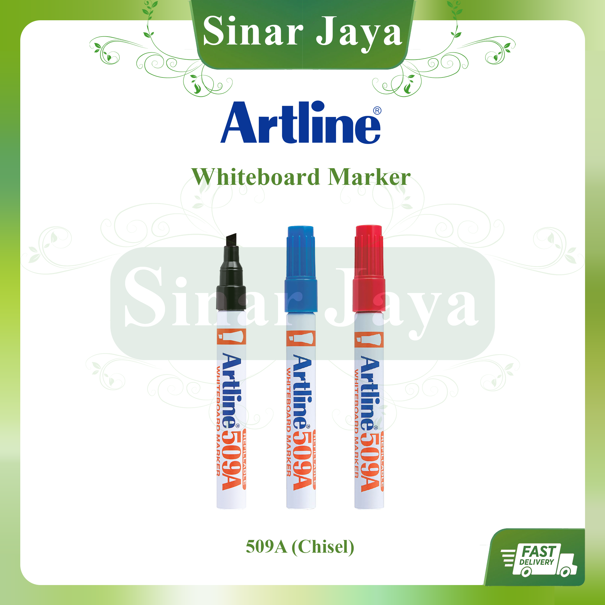 [SJ] Artline Pen Marker Papan Putih Pen Marker Whiteboard / Whiteboard Marker Pen 500A 509A ...