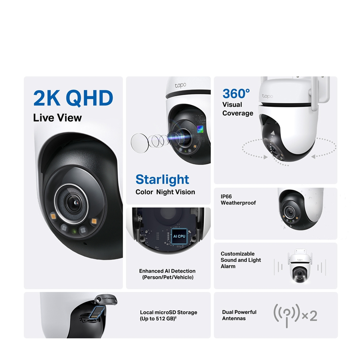 【SIRIM】TP-Link Tapo TC42 4MP 2K Outdoor WiFi Camera IP66 Waterproof AI ...