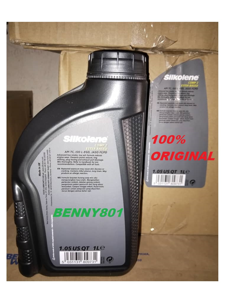 2T SILKOLENE COMP 2 2T SEMI SYNTHETIC ESTER BASED ENGINE OIL | Shopee Malaysia