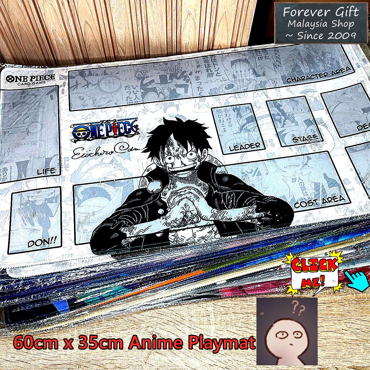 Alas Meja Permainan Kad Anime DIY - Playmat One Piece Card Game (TCG ...