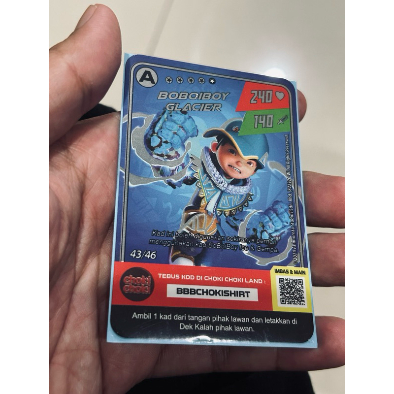 Kad Boboiboy Choki Choki Monsta Boboiboy Galaxy Card A No 43/46 ...