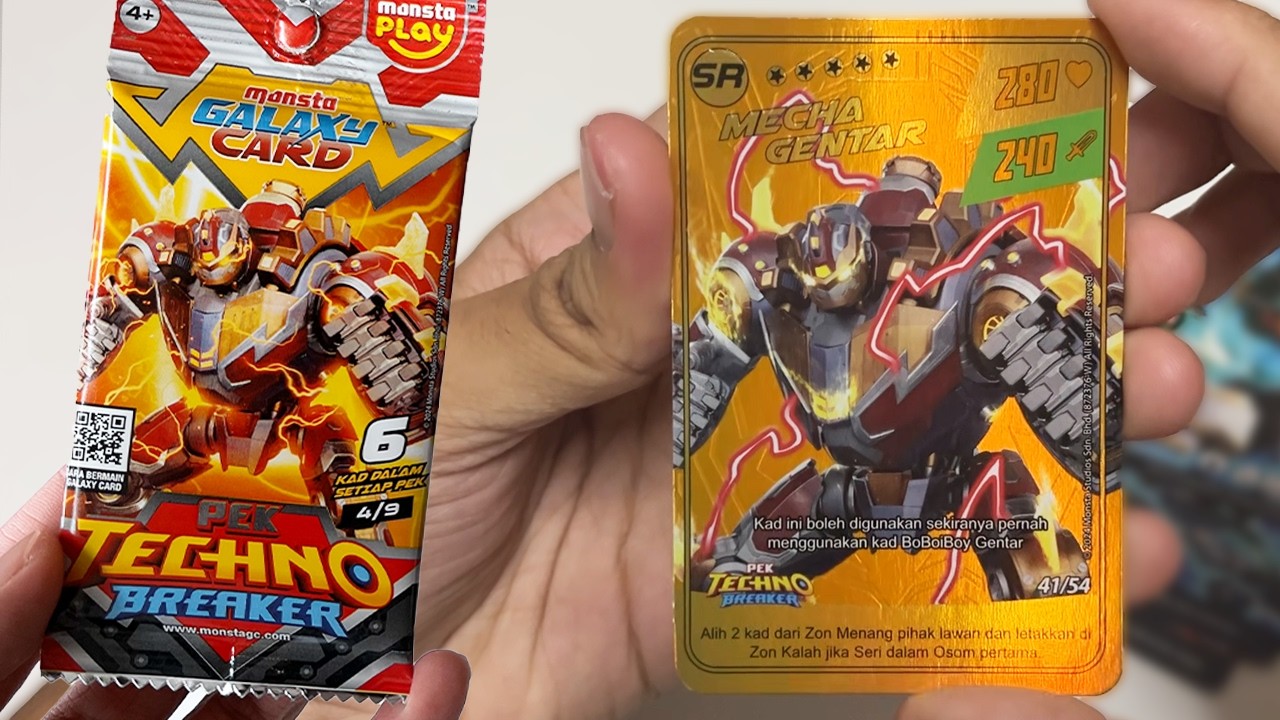 Monsta Galaxy Card SR Secret Rare Gold Card Techno Breaker Heroes Unite ...