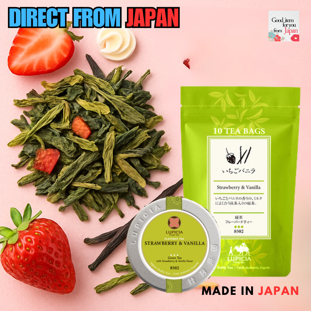 LUPICIA Japanese Green Tea with Strawberry Vanilla Flavor ( tea bag ...