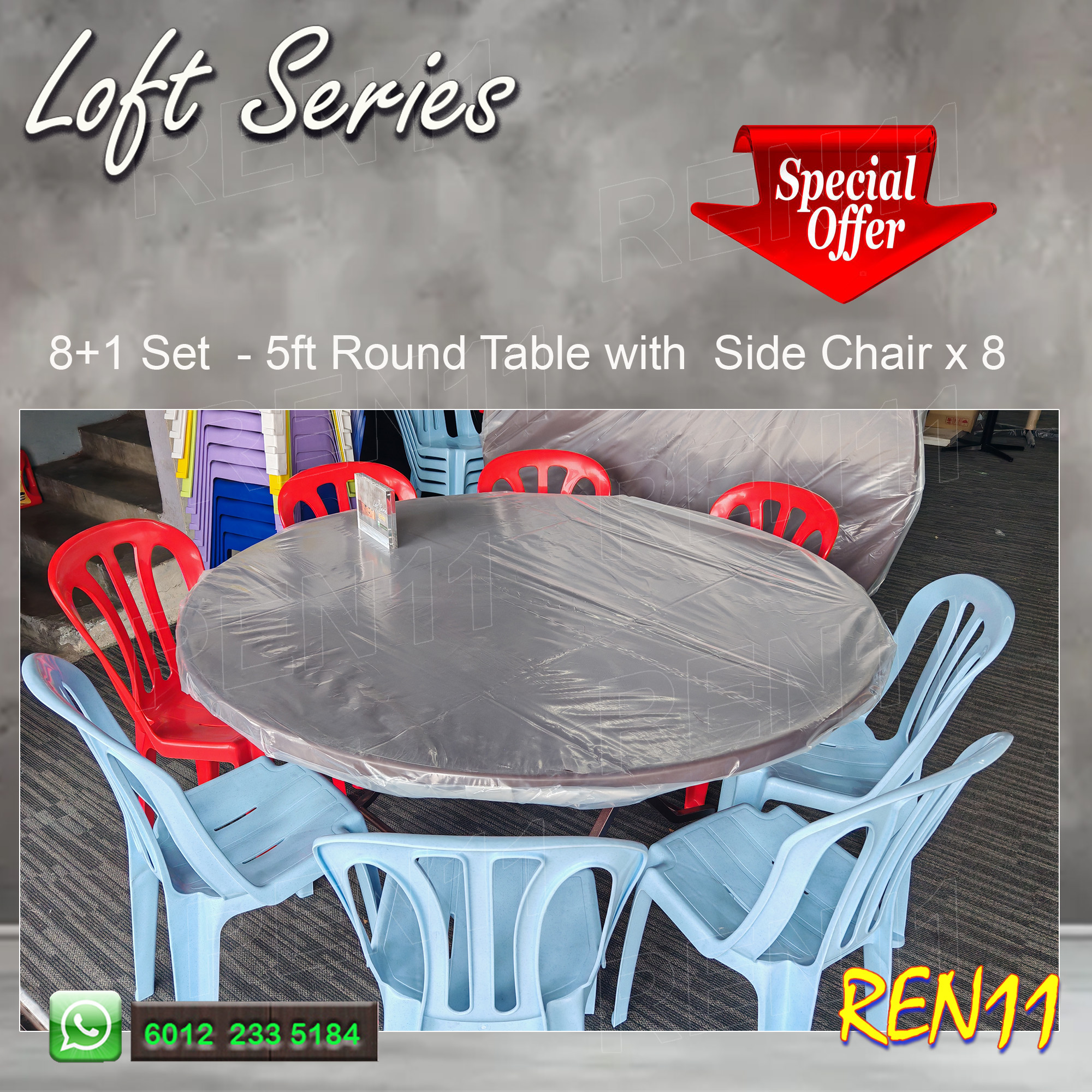 Restoran Furniture , Plastic Chair ,3v Grad A Plastic, 5ft Dining Table ...