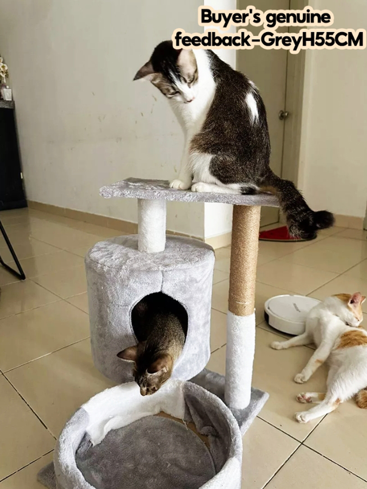 Cat tree Large Sisal mainan kucing rumah kucing Cat toys Cat Climbing ...