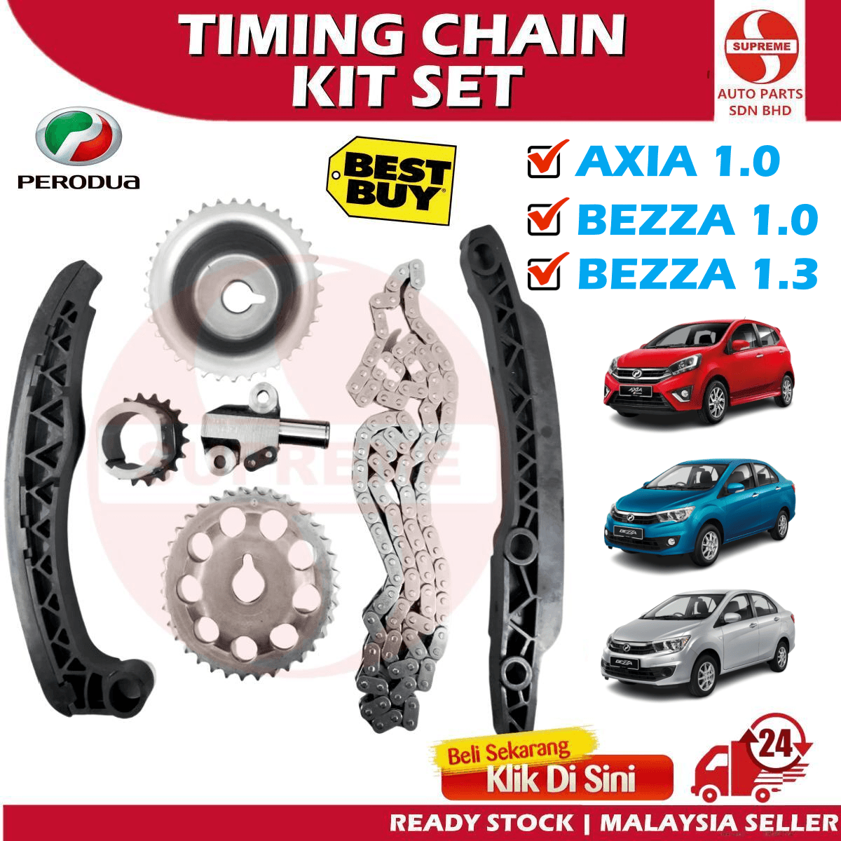 S2U Timing Chain Perodua Axia 1.0 Bezza 1.0 1.3 Timin Kereta | Shopee ...