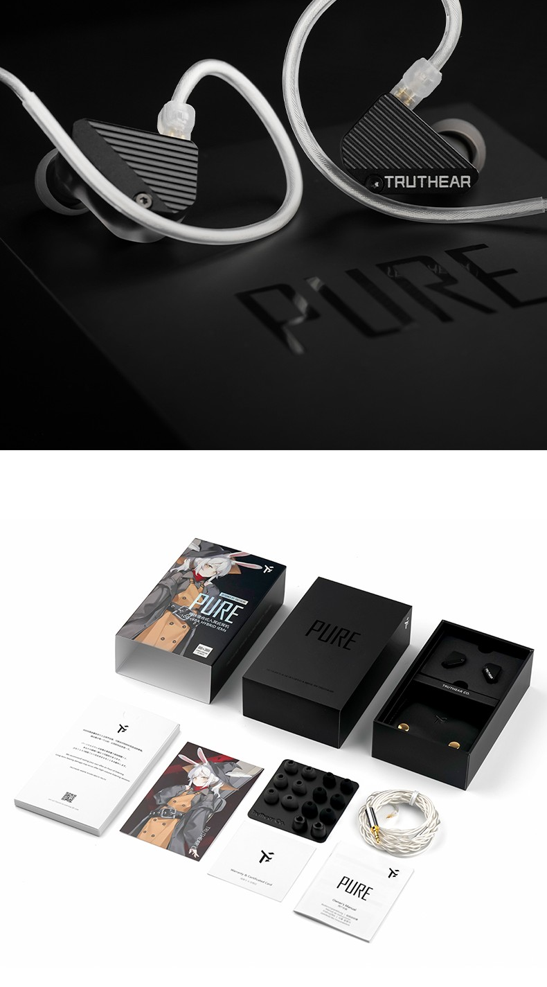 Truthear Pure, Hybrid In-Ear Monitors: 1DD+3BA with DLP-3D Printed ...