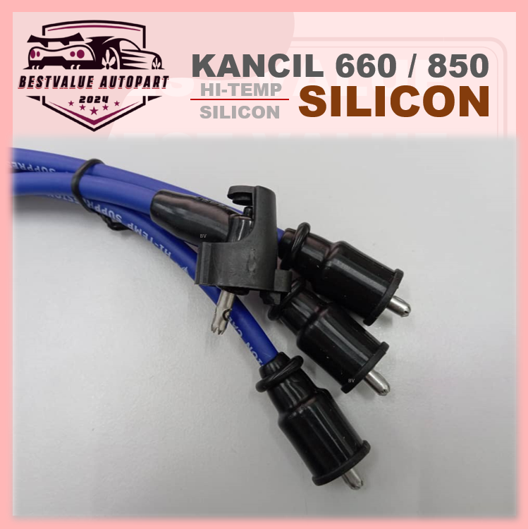 CABLE SPARK PLUG PERODUA KANCIL 660 850 HI-TEMP SILICONE SPARK PLUG ...