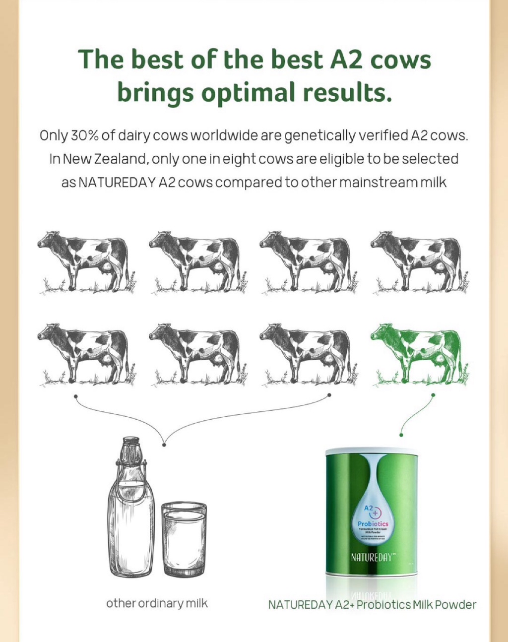 Original New zealand Natureday A2 Probiotics Milk Powder高钙双益生菌奶粉1罐 全脂 ...