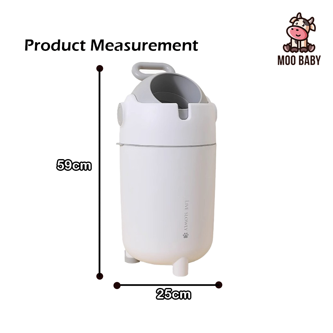 🐮Moo Baby Tong Sampah Pampers Baby Nappy Dustbin Pampers Bin Diaper ...