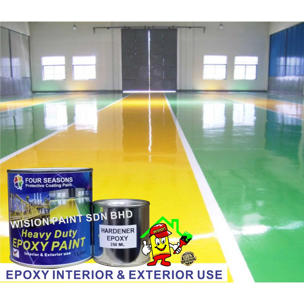 1L Paint Epoxy Floor Paint Coating ( FOUR SEASONS ) 1L (Cat Lantai ...