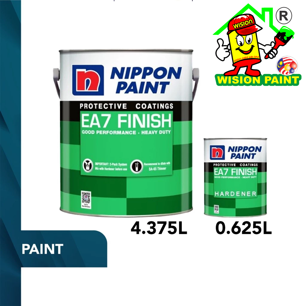 Nippon EA7 epoxy floor paint / cat lantai rumah epoxy simen, besi ...