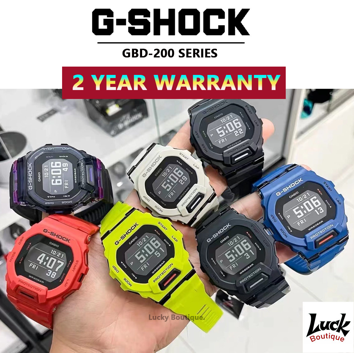 CASIO G-Shock GBD200 GBD-200-1 GBD-200-2 GBD-200-9 GBD-200RD-4 GBD ...