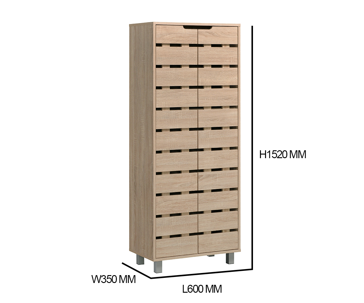 Kabinet Kasut Kayu Rak Kasut Almari Kasut Wooden Shoes Cabinet 2 Door ...