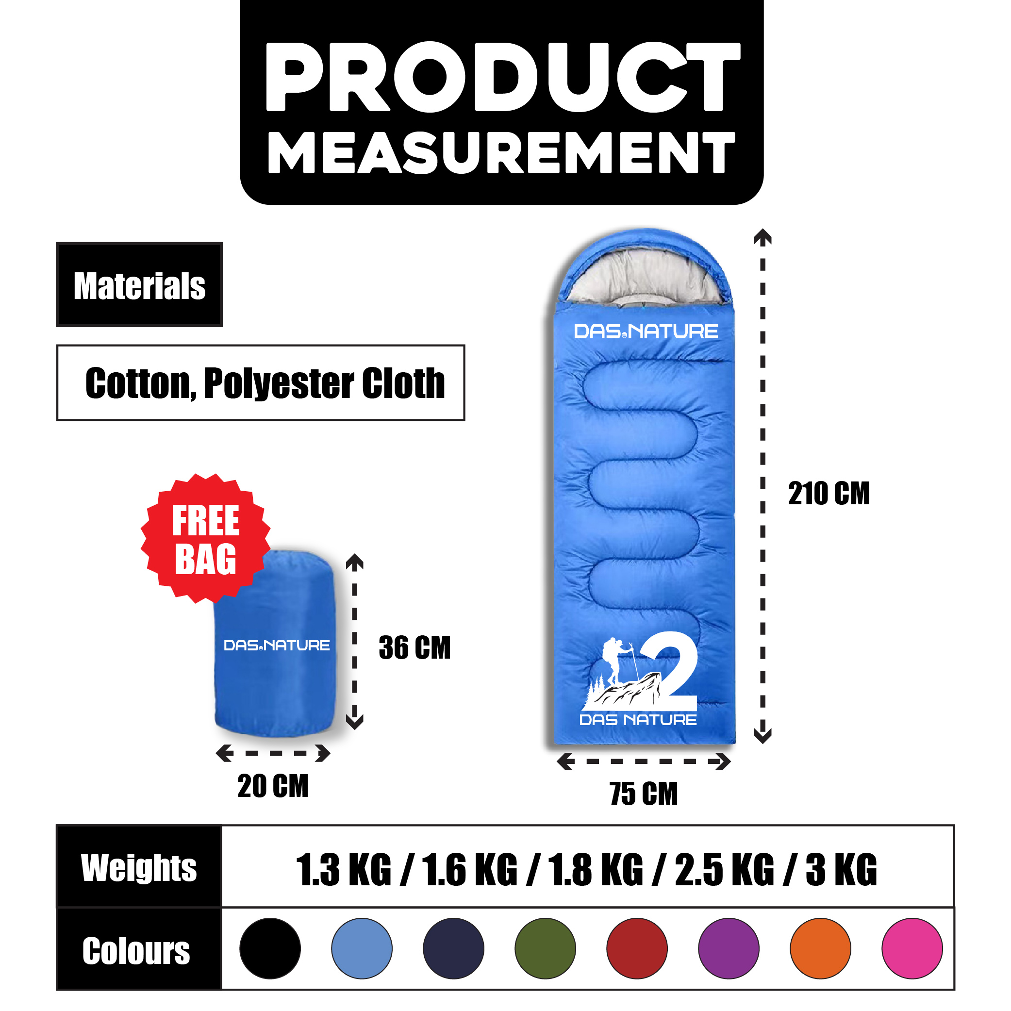 Beg Tidur Tebal Camping Sleeping Bag lightweight Outdoor Hiking Camping ...