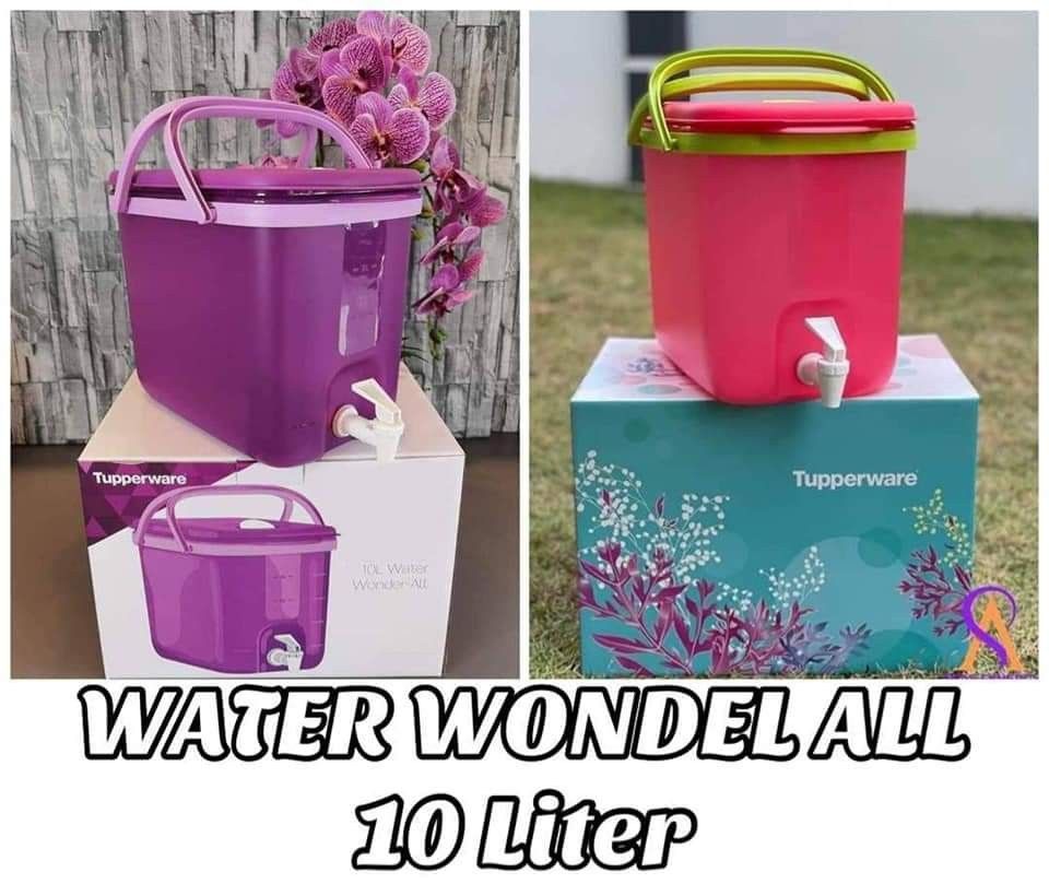 Tupperware Wonderful Water Dispenser 10L / Modular Mates Rectangular 4 ...