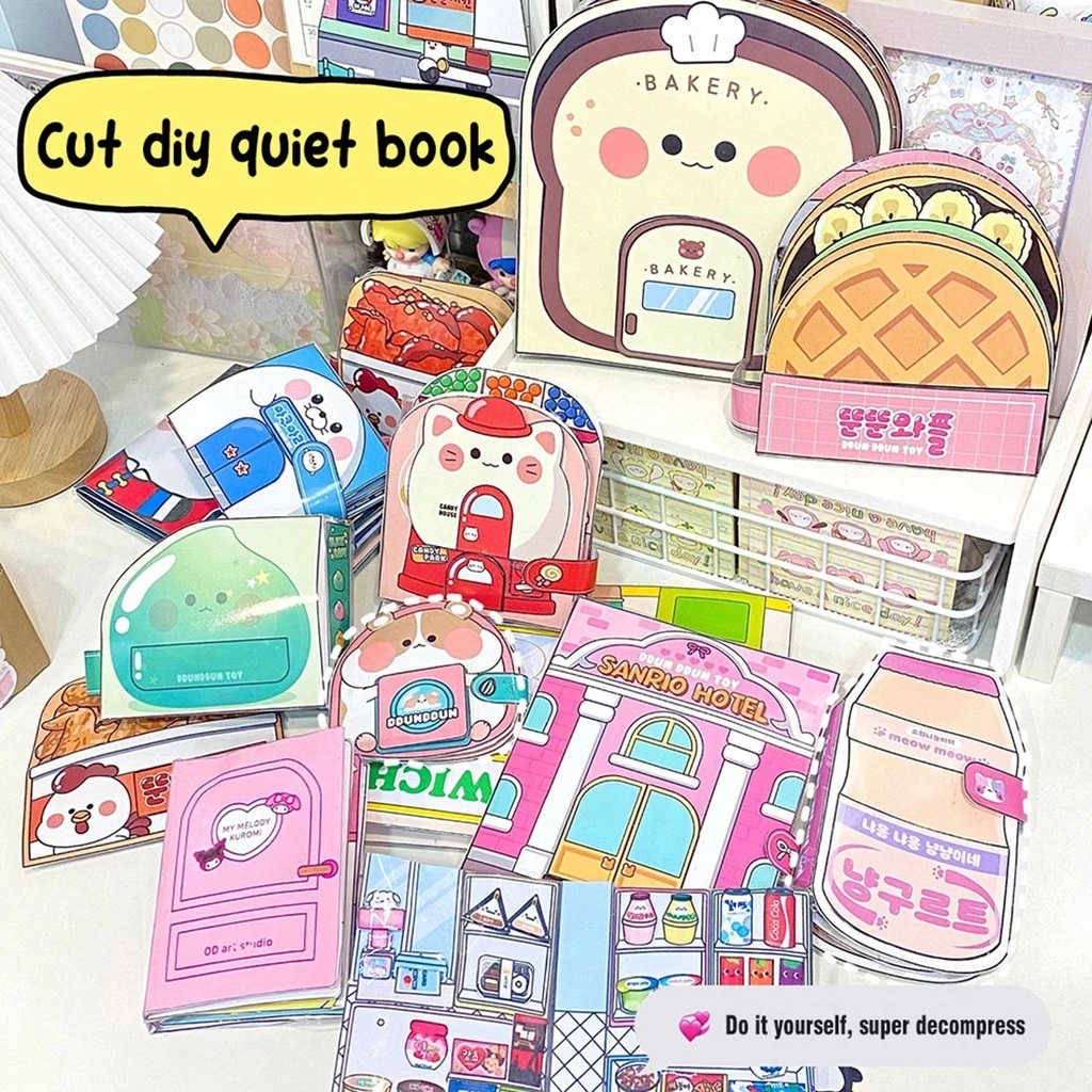 Quiet Book Series 2 Precut Bread Factory Fried Chicken Educational ...