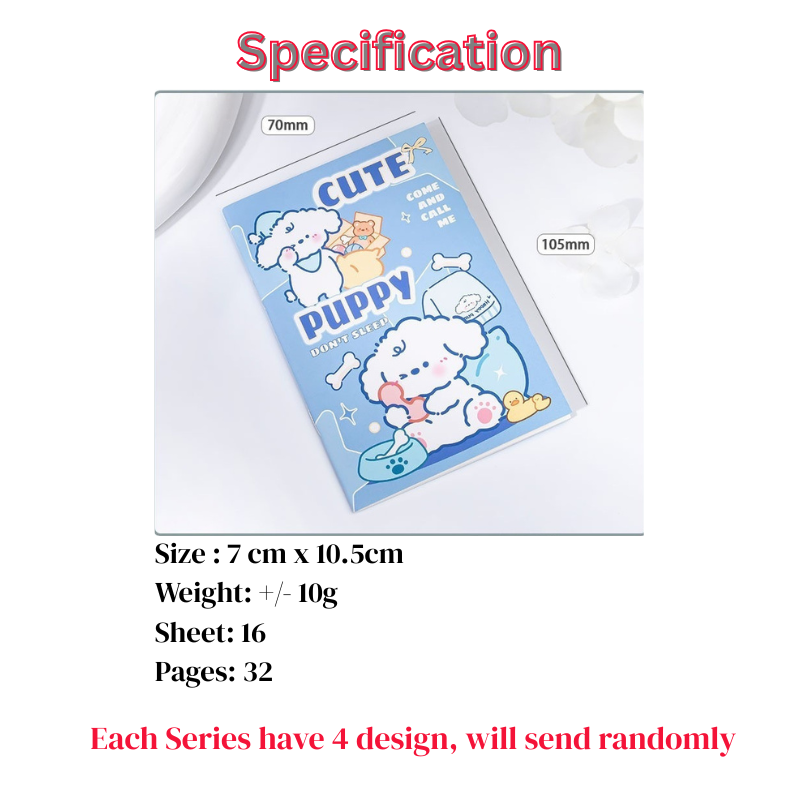 1 Kotak : 500pc Notebook Cute Mini Notebook Mini Gift Cute Diary Book ...