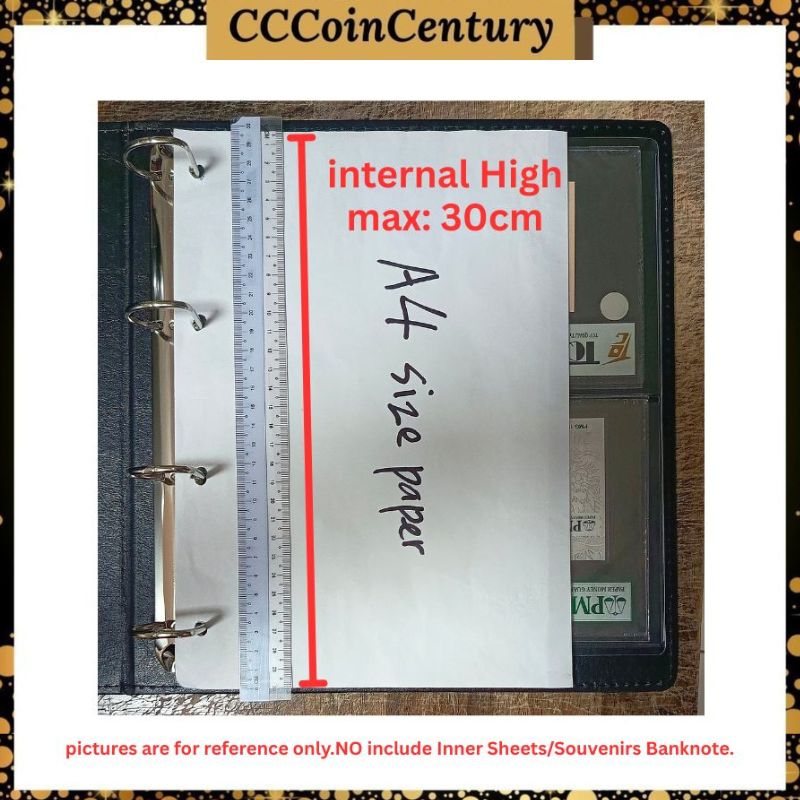 MINGT Widened 4-ring Binder Folder 'Fit In 40pcs Inner Sheets' Wider ...