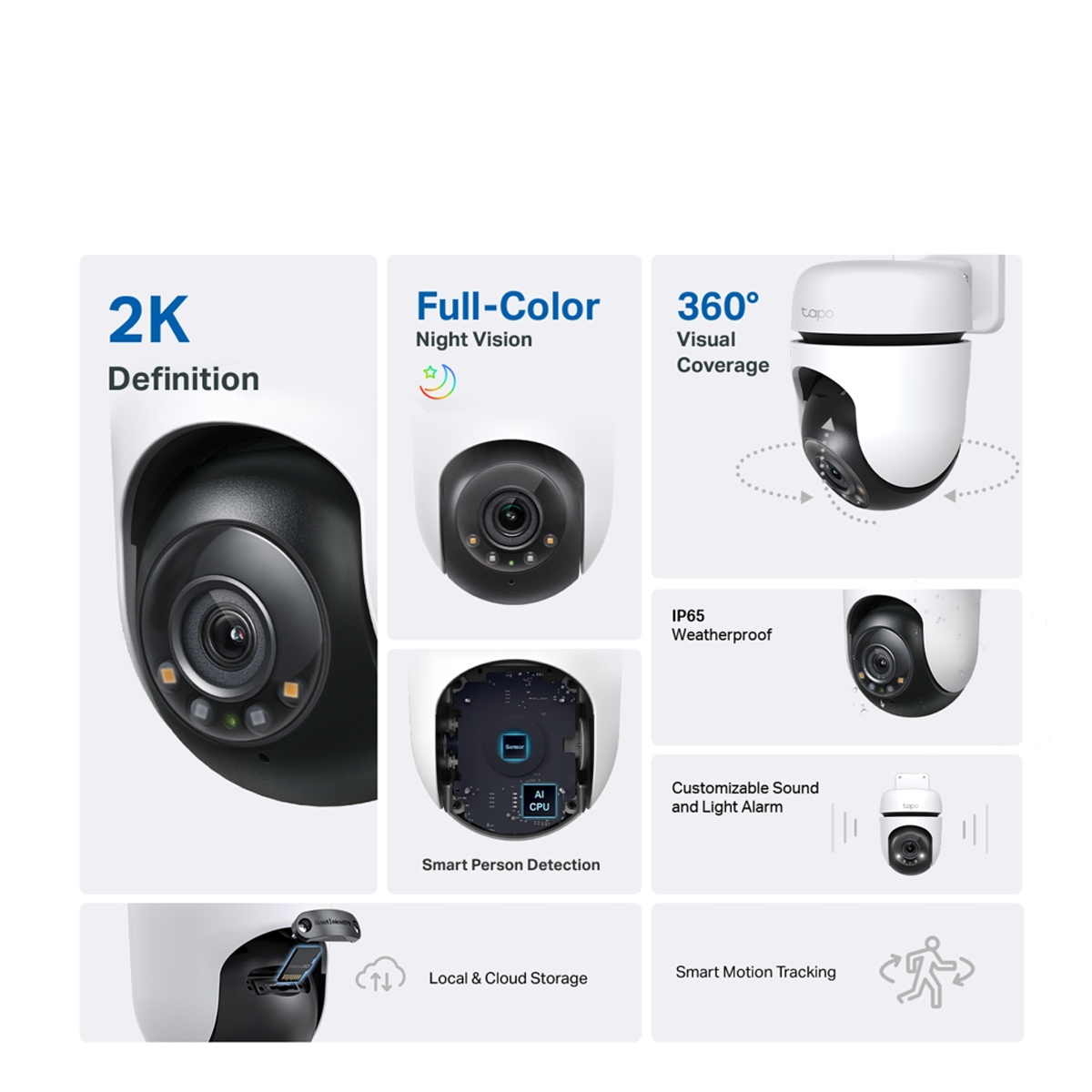 【SIRIM】TP‑Link Tapo TC41 Outdoor Pan‑Tilt 2K 3MP Full‑Color Night ...