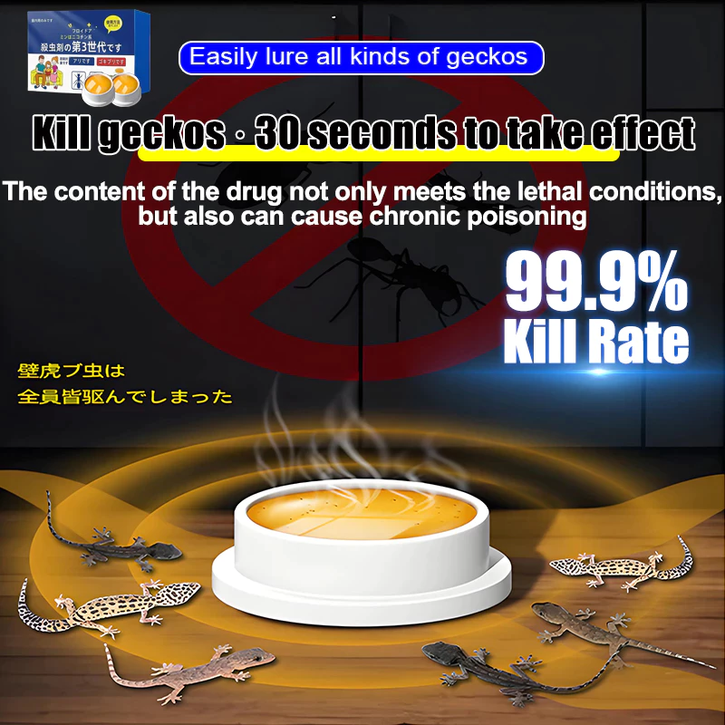 Lizard Killer Bait Ubat Cicak paling berkesan 8pcs/box lizard trap ...