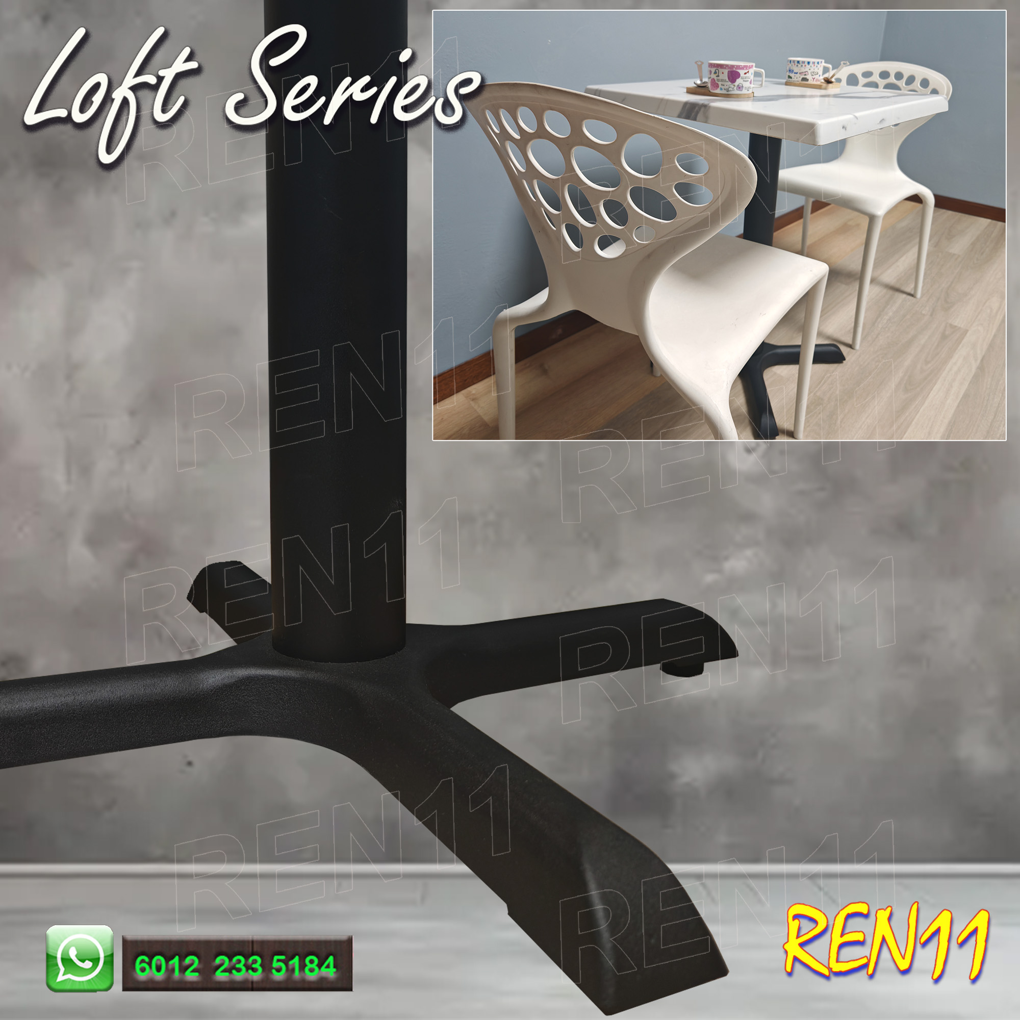 Dining Table Leg, Metal Leg, Kaki besi, Kaki meja , Table Base, High ...