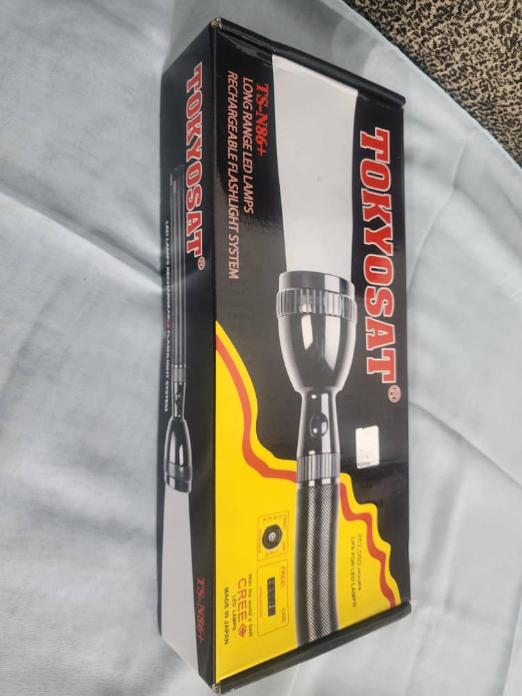 Tokyosat TS-N86+ Rechargeable LED Flashlight – Waterproof Long Range ...