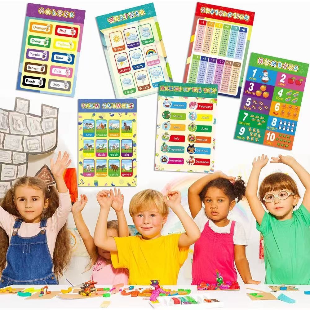 【Free gifts with purchase】 Educational Posters Learn & Grow Child ...