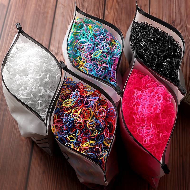 Getah Ikat Rambut 1000pcs Berwarna | 1000pcs Colorful Hair Bands ...