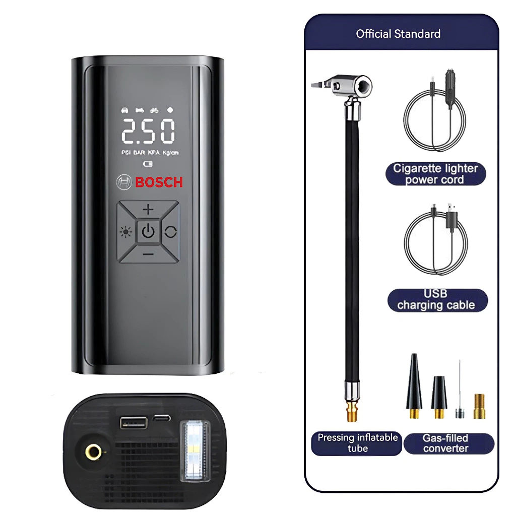 Bosch portable tyre pump intelligent wireless Air pump Car automobile ...