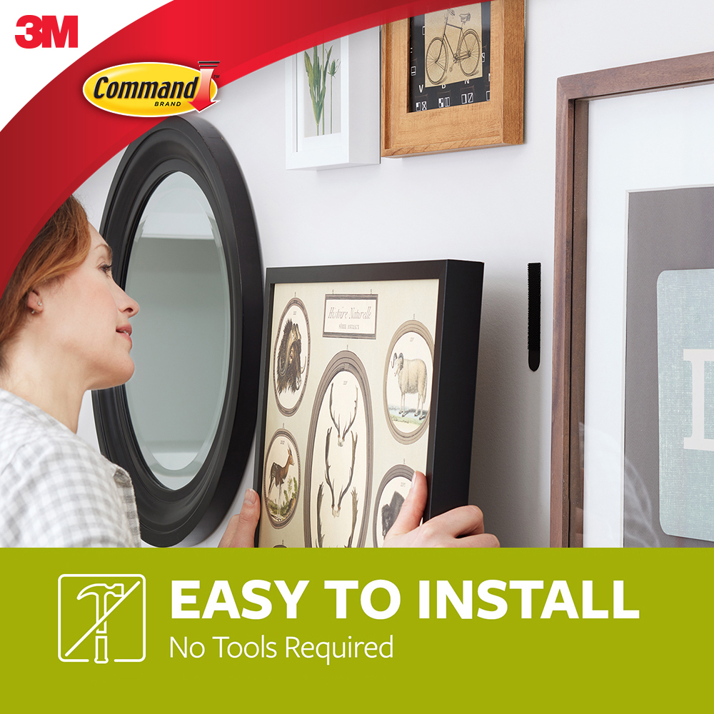 3M Command Large Picture Hanging Strips Hook & Loop Set No Damage Wall ...