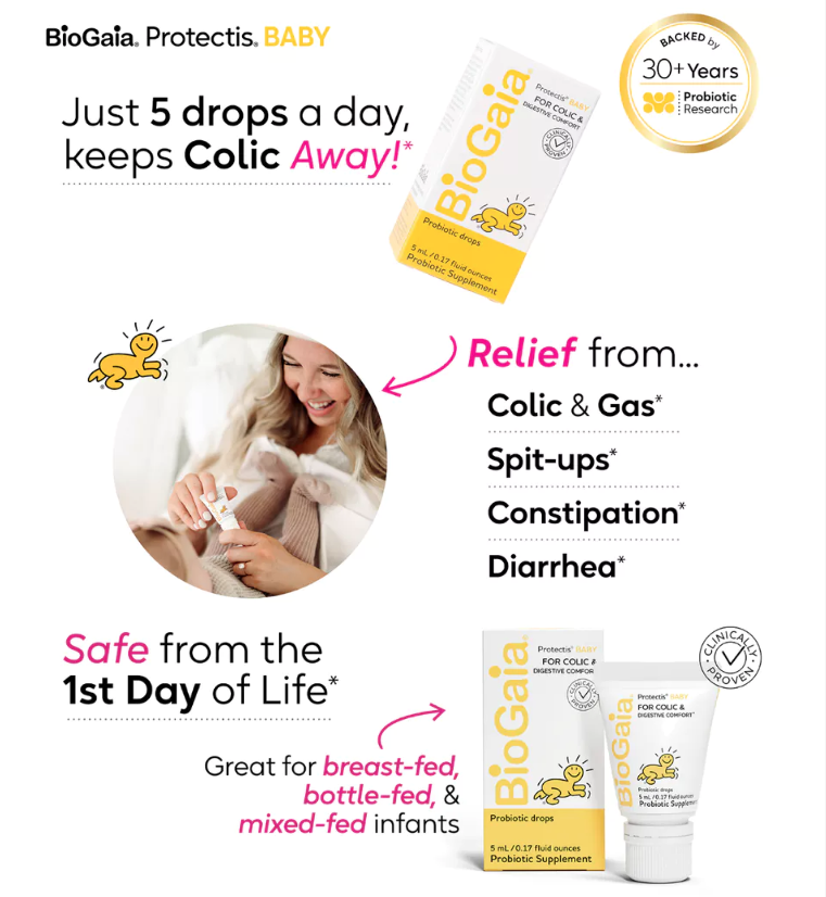 BioGaia Protectis Baby Probiotic Drops + Vitamin D | Gastrus Gut Health ...