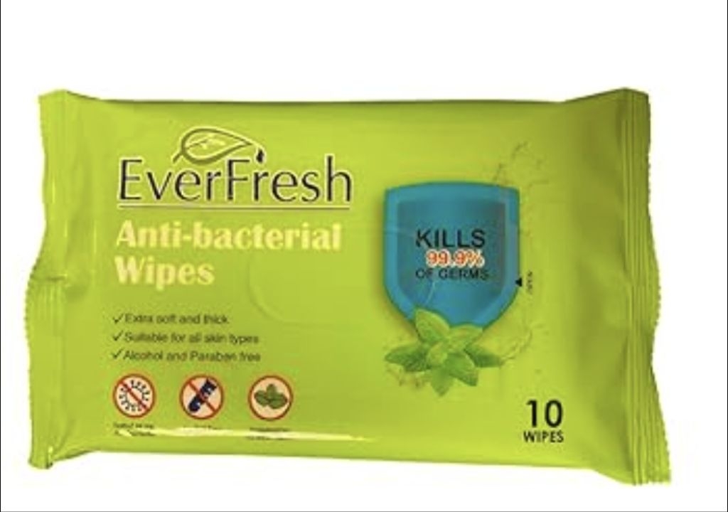 Everfresh Anti Bacterial Wipes [10wipes/pack] Kills 99.9% Of Germs ...