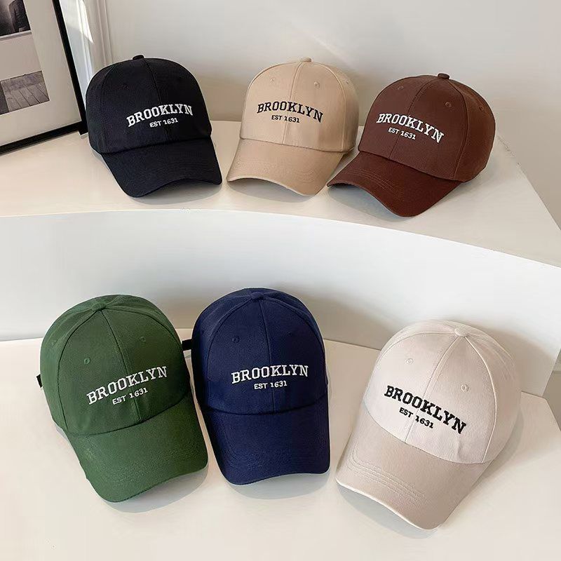 Cap Brooklyn EST 1631 Unisex Korean Cap Summer Soft Top Couples ...