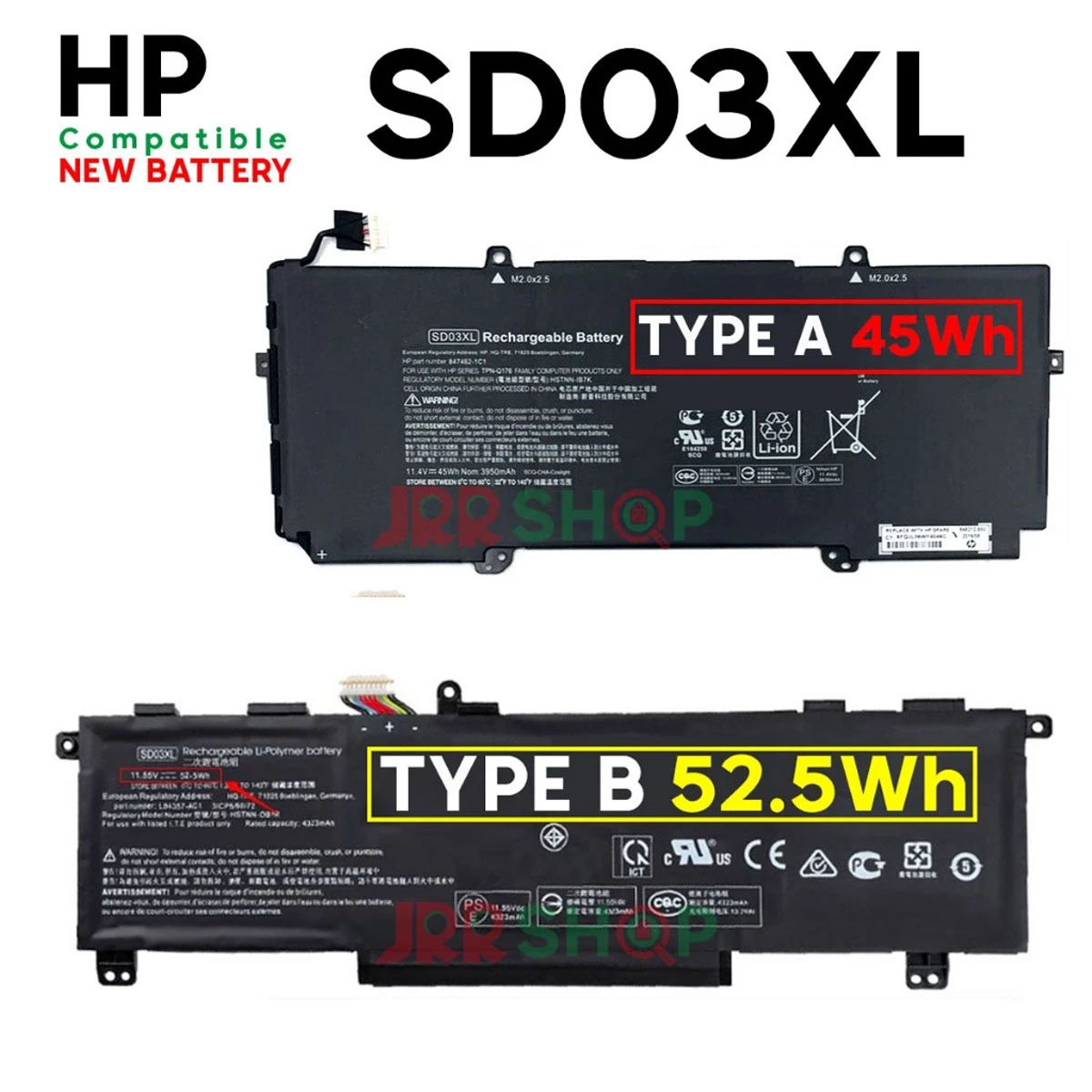 HP SD03XL 45Wh 52.5Wh VICTUS Gaming 15-FB 15-FB0032AX 15-FB1013AX 15 ...