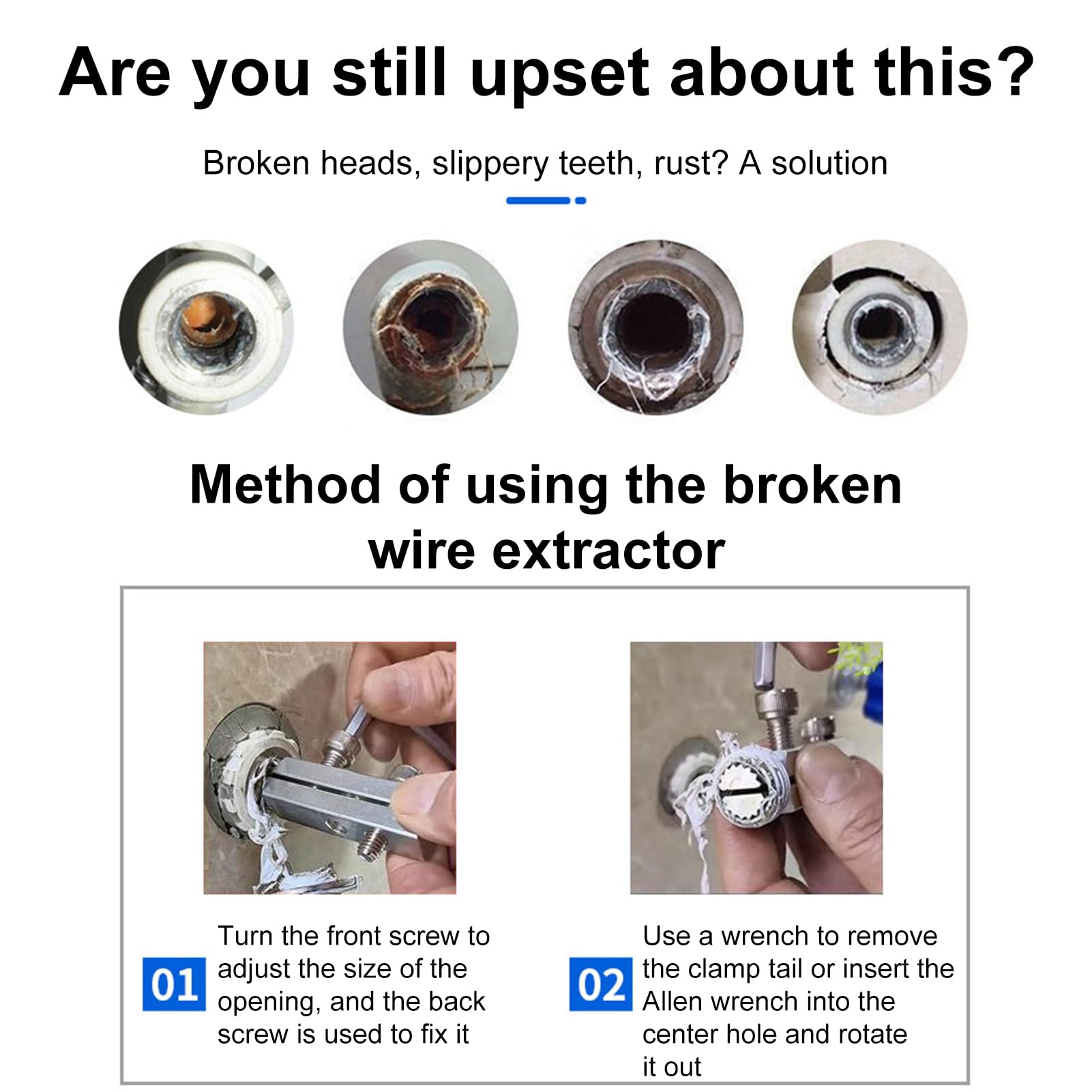 Screw Extractor Wrench - Versatile Tool for Bathroom and Sink Repairs ...