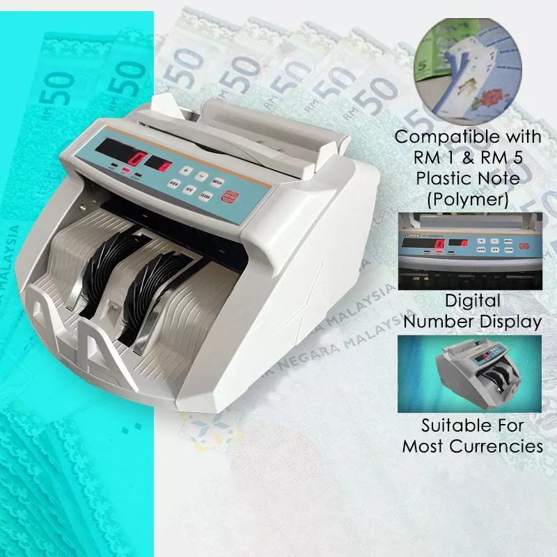 Bank Note Counter Bill Money Counter Machine with UV/MG/DD/DBL/HLF/CHN ...