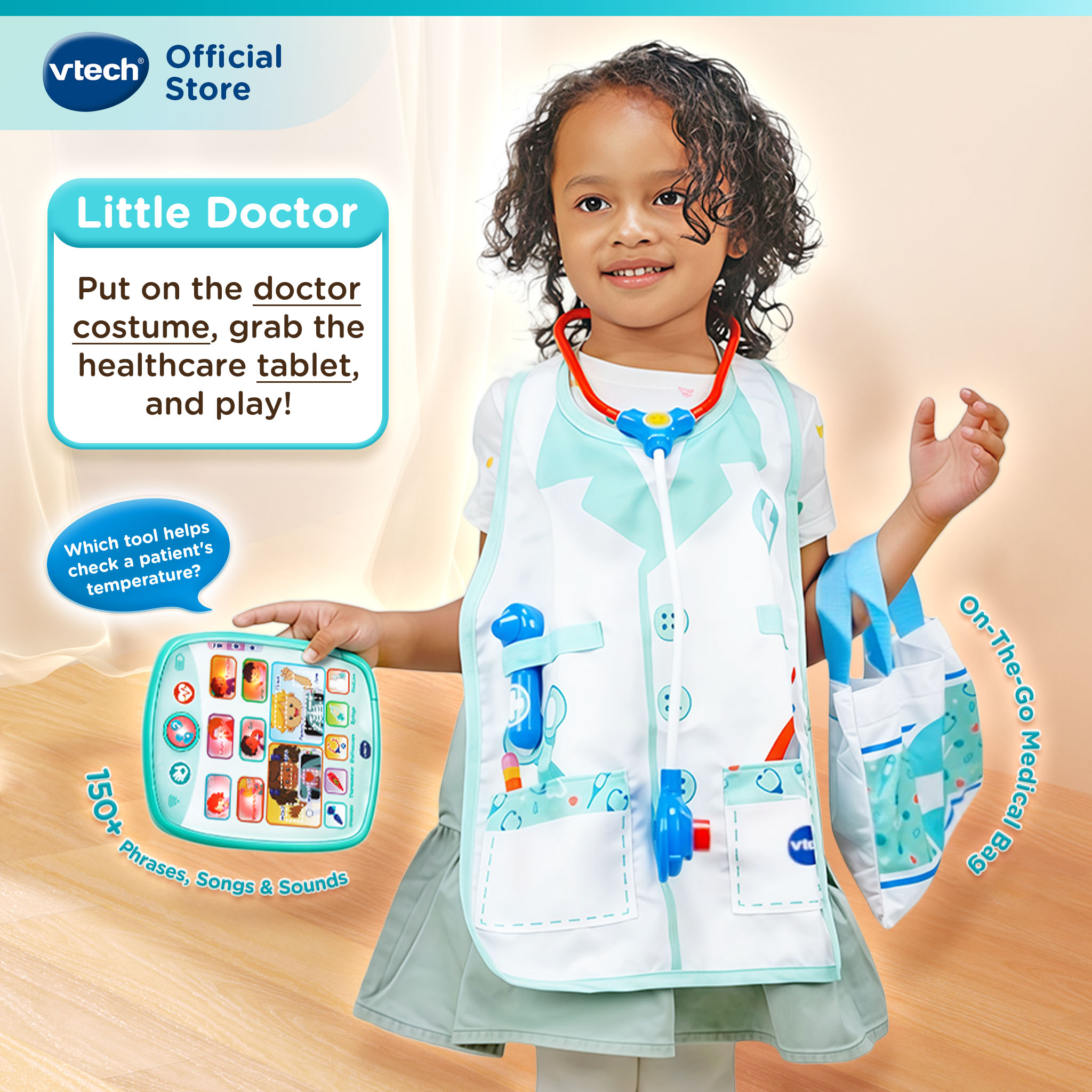 VTech Doctor Kit Set Smart Chart Medical Kit Kids Doctor Toys Toys for ...