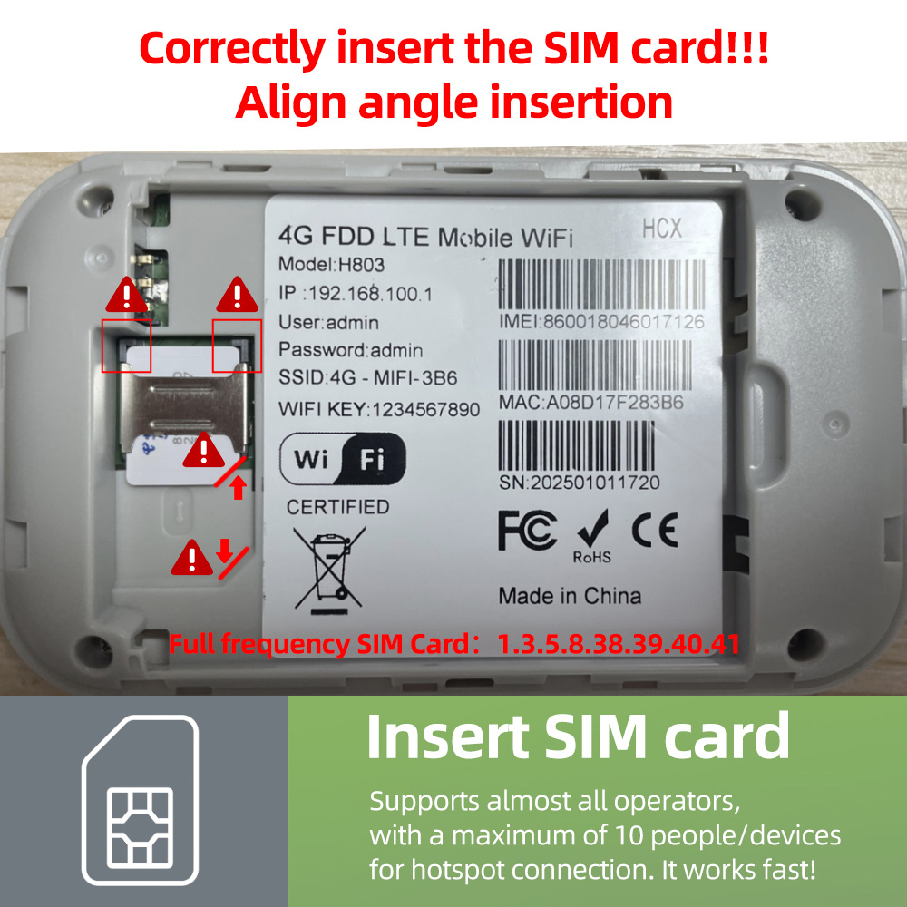 Router WiFi 4G Pocket Hotspot Mudah Alih - Sokong SIM, Sesuai untuk ...