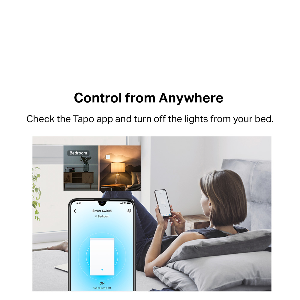 TP‑Link Tapo S220 2‑Gang 1‑Way Smart Light Switch – No Neutral Wire ...