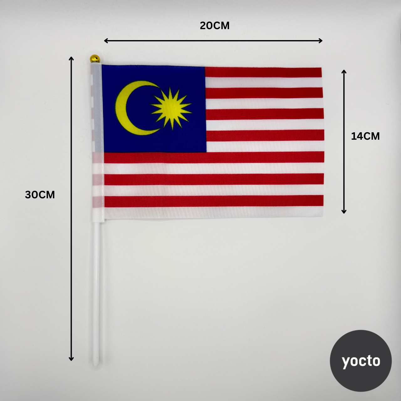 Malaysia Handheld Flags | Jalur Gemilang Stick Flags Merdeka Parade ...
